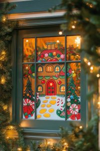 40 Christmas Window Painting Ideas To Brighten Your Holidays