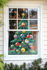 40 Christmas Window Painting Ideas To Brighten Your Holidays