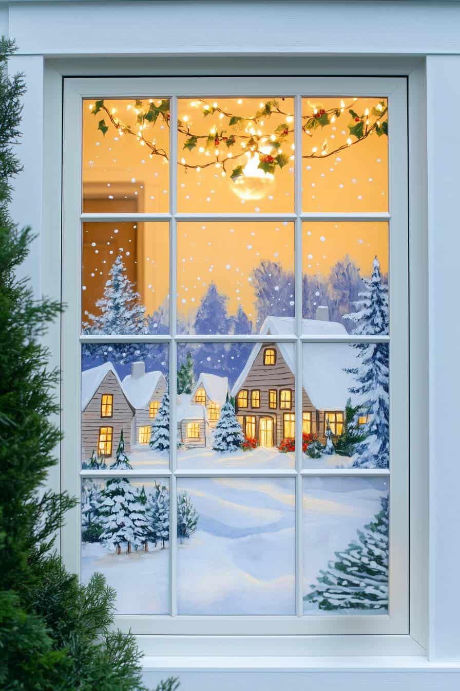 40 Christmas Window Painting Ideas To Brighten Your Holidays