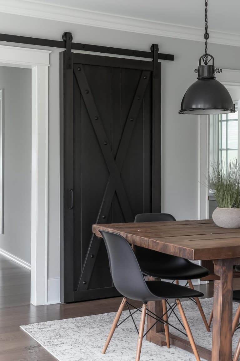 30 Farmhouse Black Interior Doors To Elevate Your Home With Elegance
