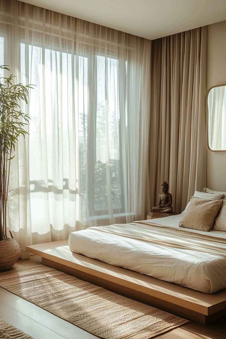 34 Zen Bedroom Ideas To Help You Create a Peaceful Retreat
