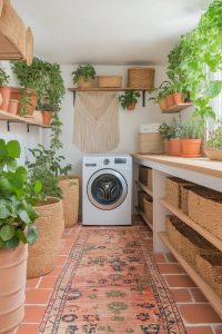 35 Boho Laundry Room Ideas: Stylish and Functional Designs