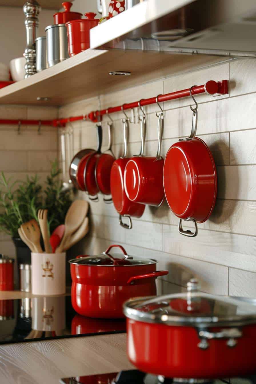 32 Red Kitchen Ideas To Spice Up Your Space With Warmth & Style