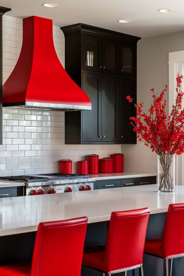 32 Red Kitchen Ideas To Spice Up Your Space With Warmth & Style