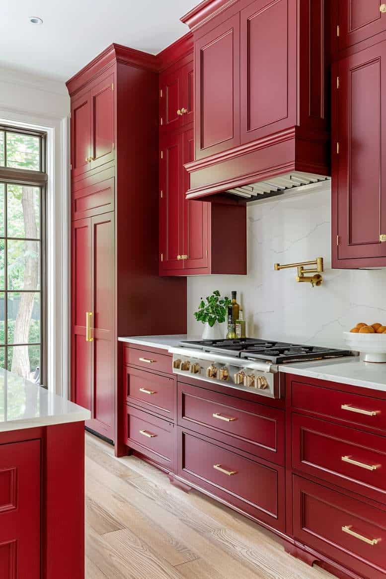 32 Red Kitchen Ideas To Spice Up Your Space With Warmth & Style