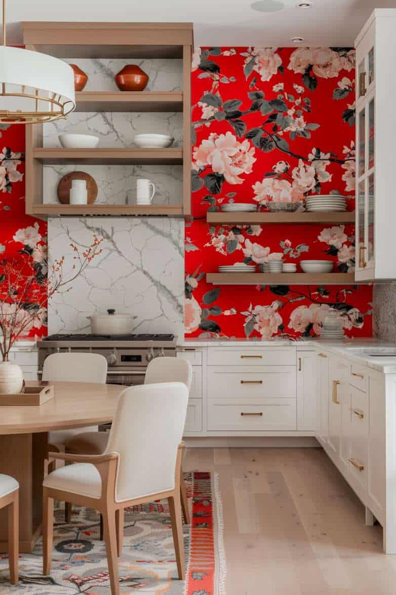 32 Red Kitchen Ideas To Spice Up Your Space With Warmth & Style