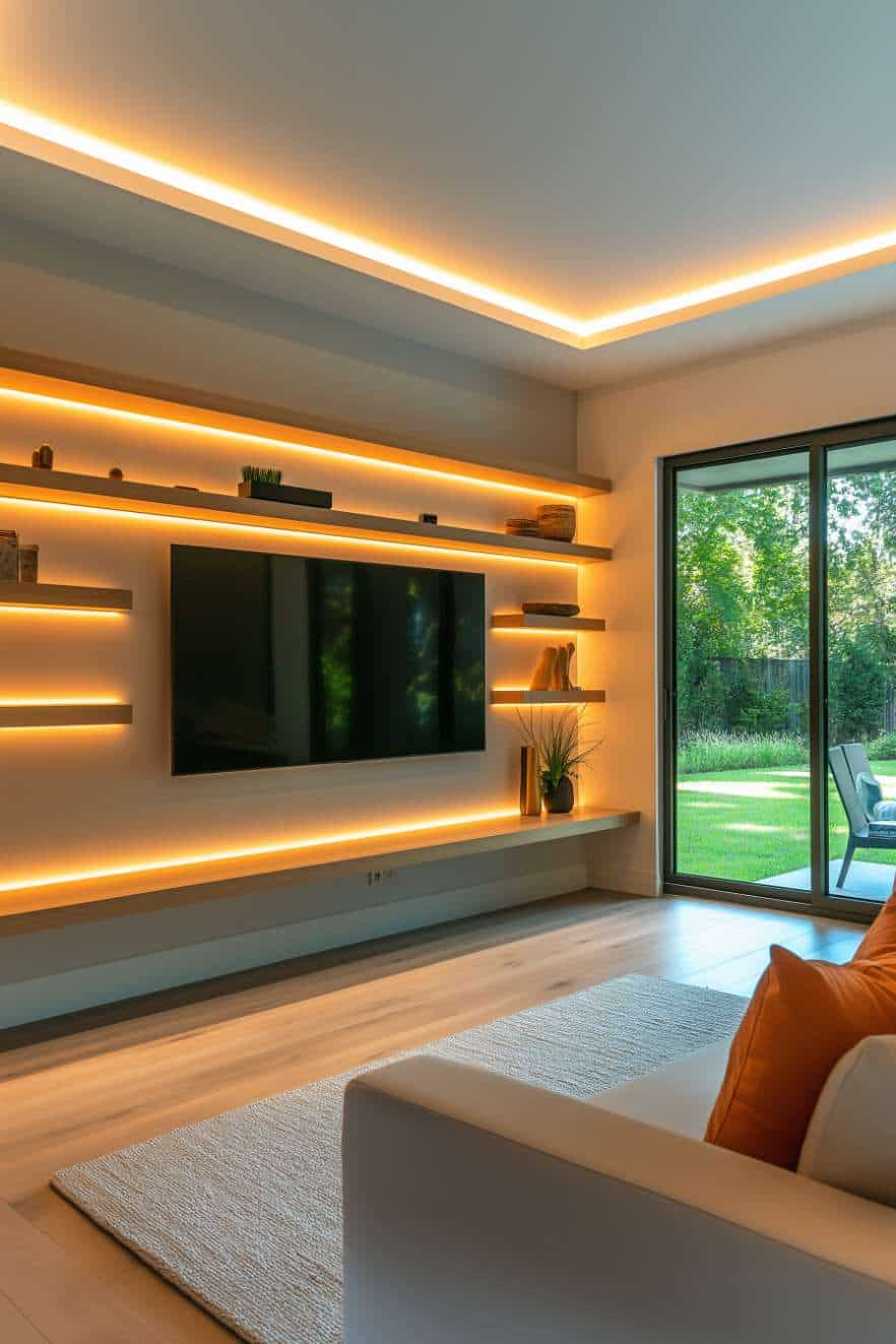 35 TV Wall Ideas for a Chic, Functional Entertainment Hub