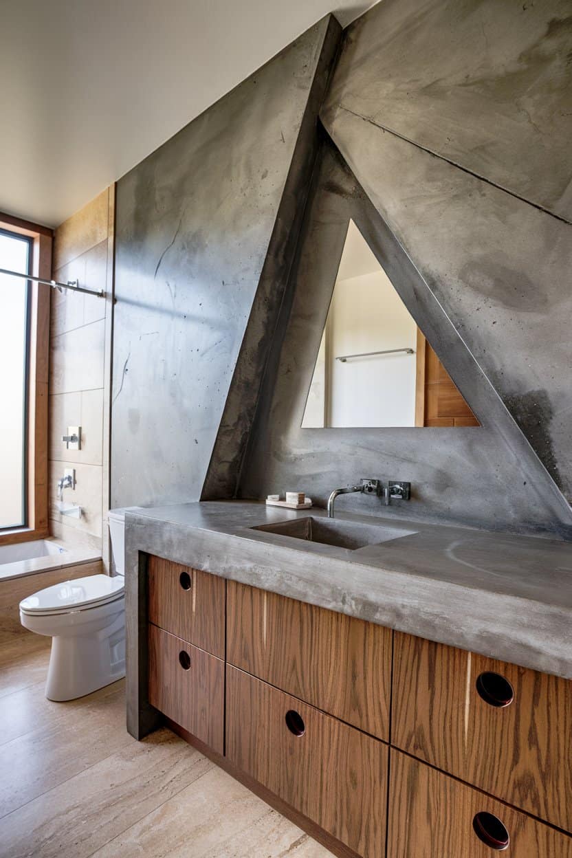 36 Chic Concrete Bathroom Ideas To Revamp Your Space