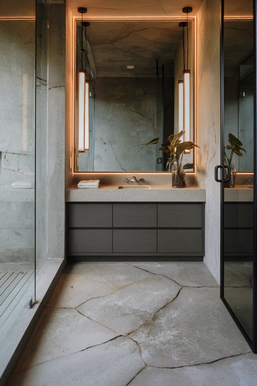 36 Chic Concrete Bathroom Ideas To Revamp Your Space