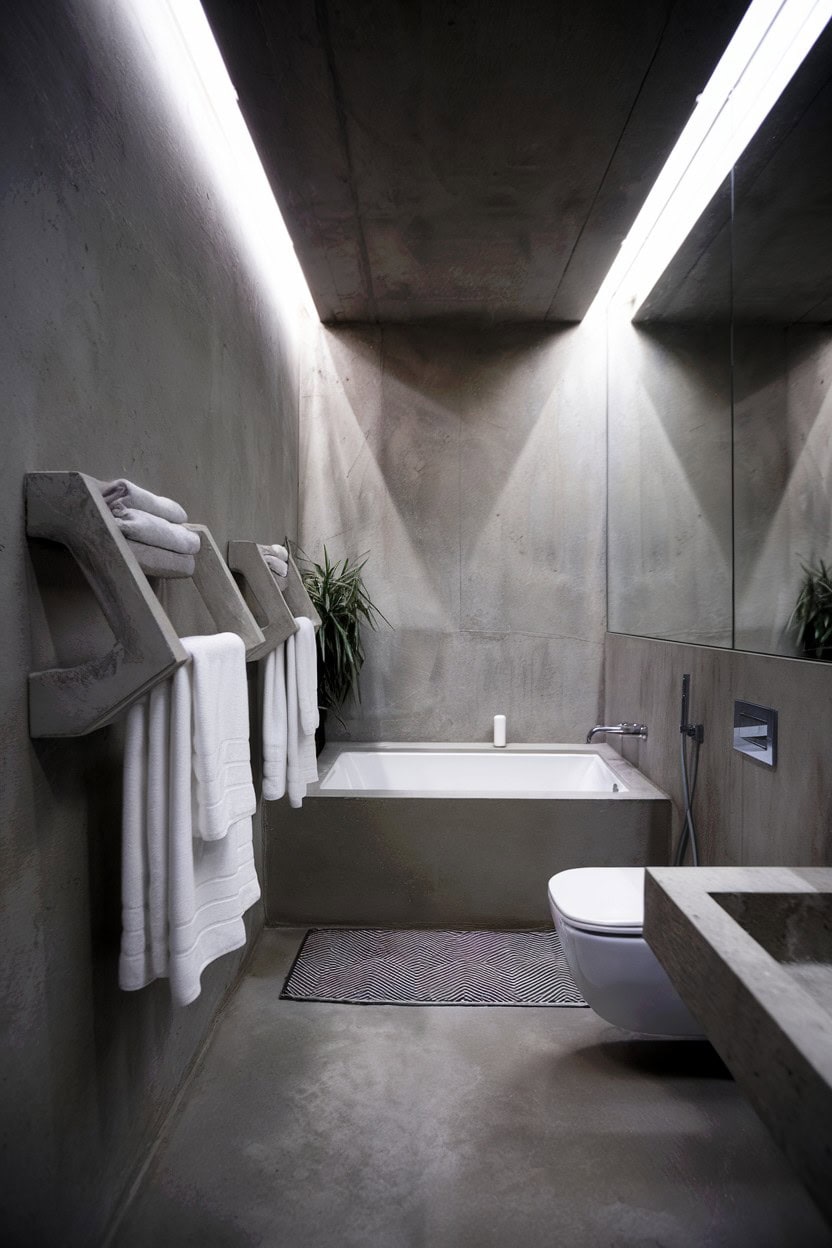 36 Chic Concrete Bathroom Ideas To Revamp Your Space