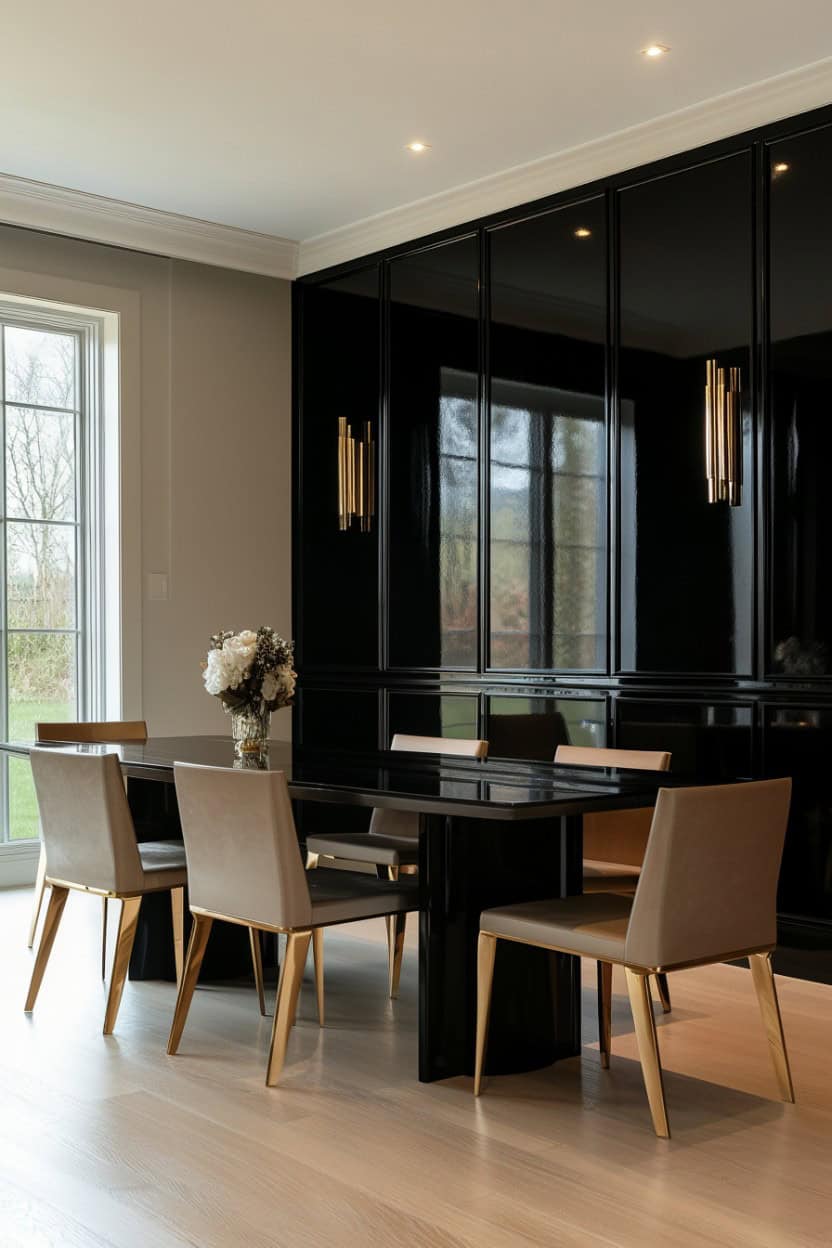 39 Black Accent Wall Designs for a Bold Home Makeover