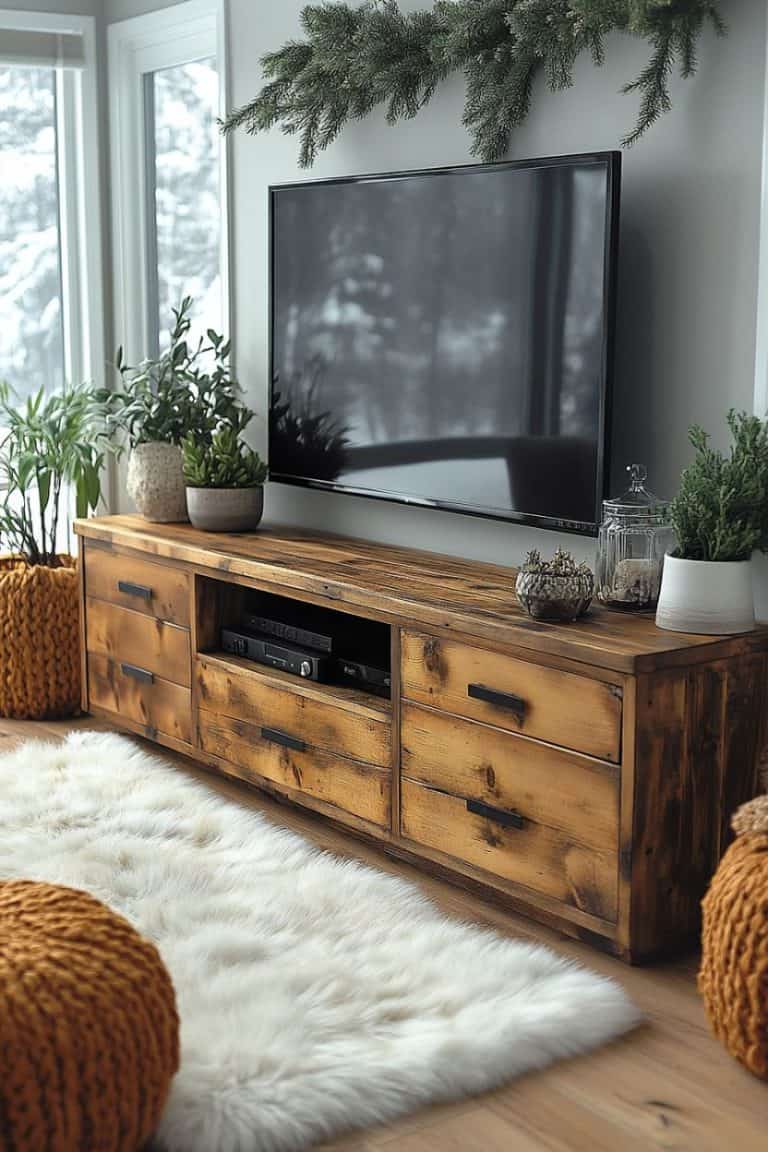 30 Farmhouse TV Stand Decor Ideas To Elevate Your Living Room