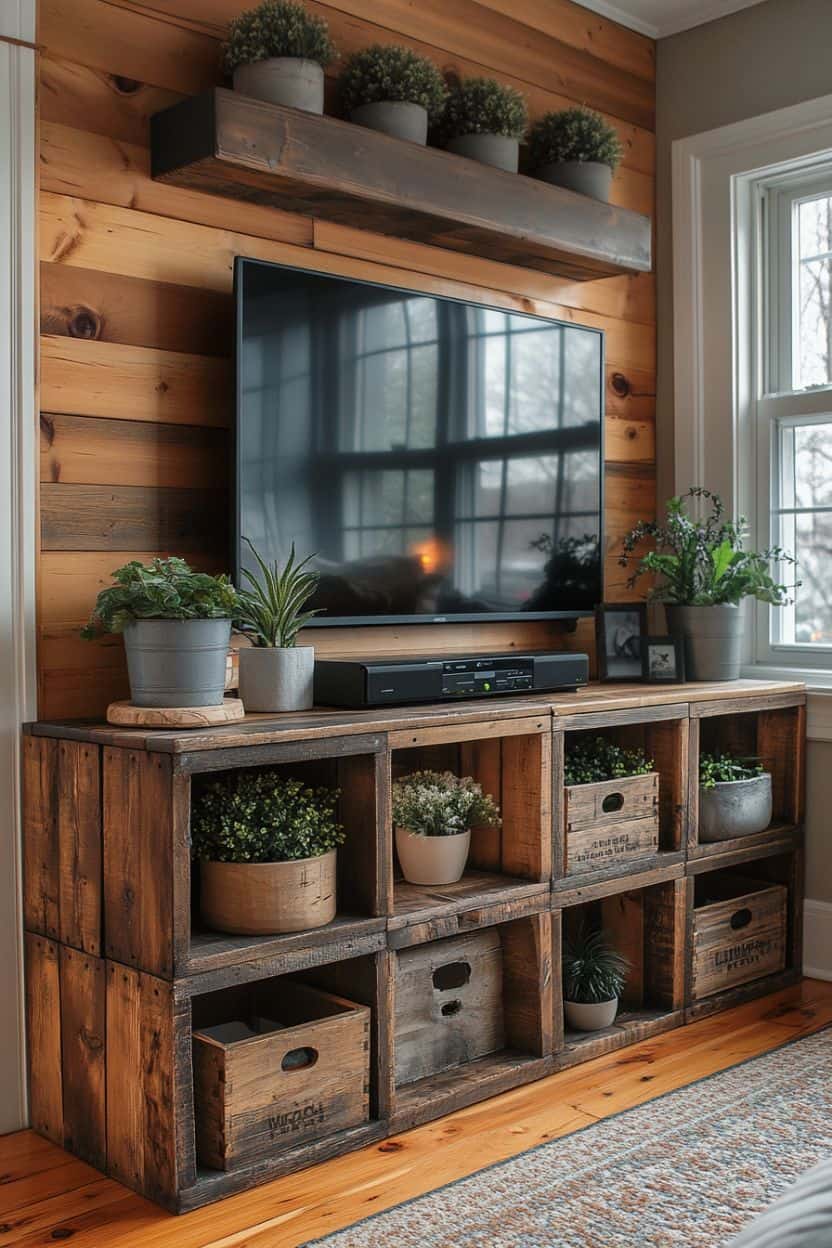 30 Farmhouse TV Stand Decor Ideas To Elevate Your Living Room