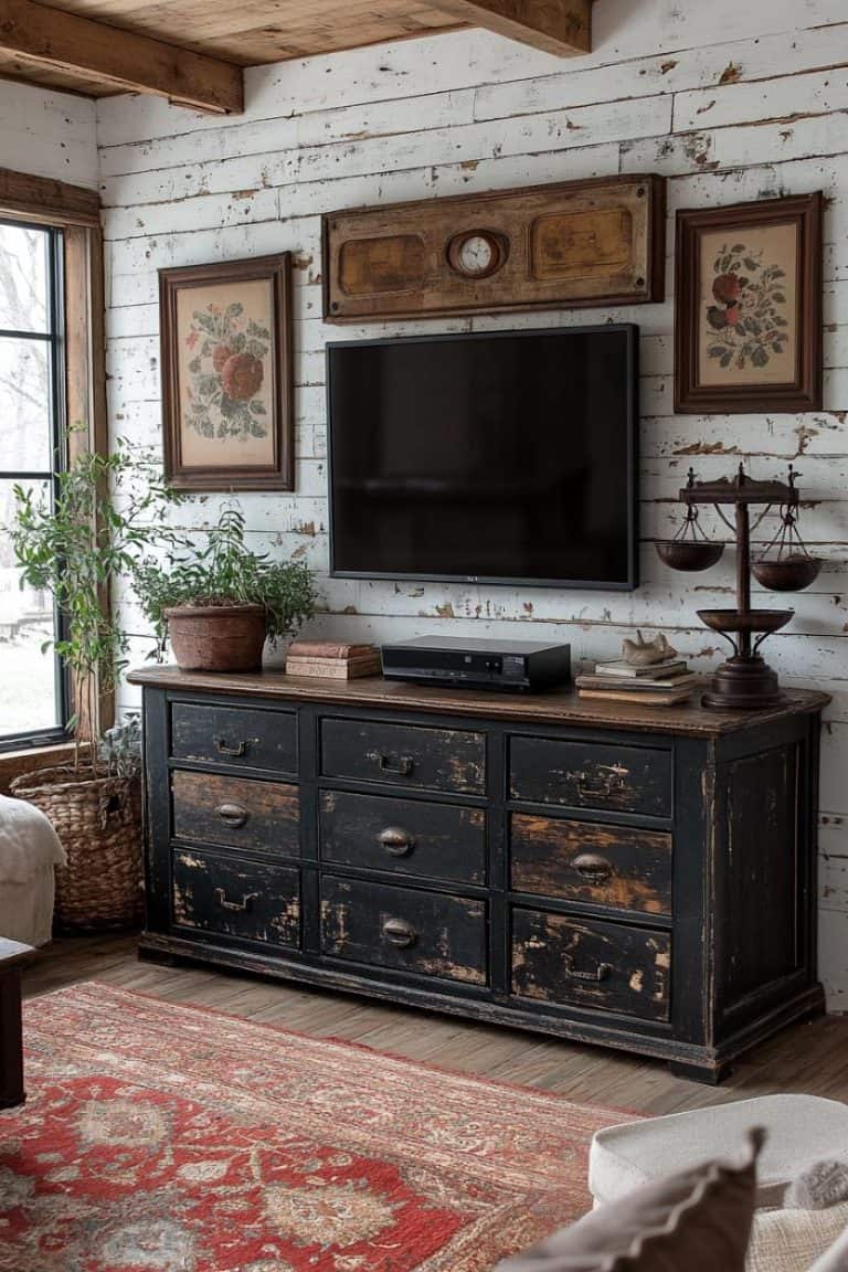 30 Farmhouse TV Stand Decor Ideas To Elevate Your Living Room