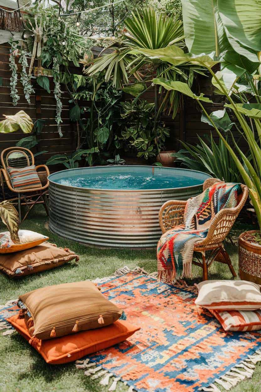 40 Stock Tank Pool Ideas To Relax Outdoors in Style