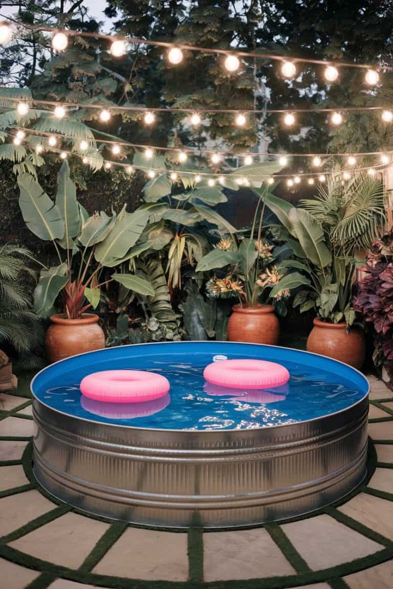 40 Stock Tank Pool Ideas To Relax Outdoors in Style