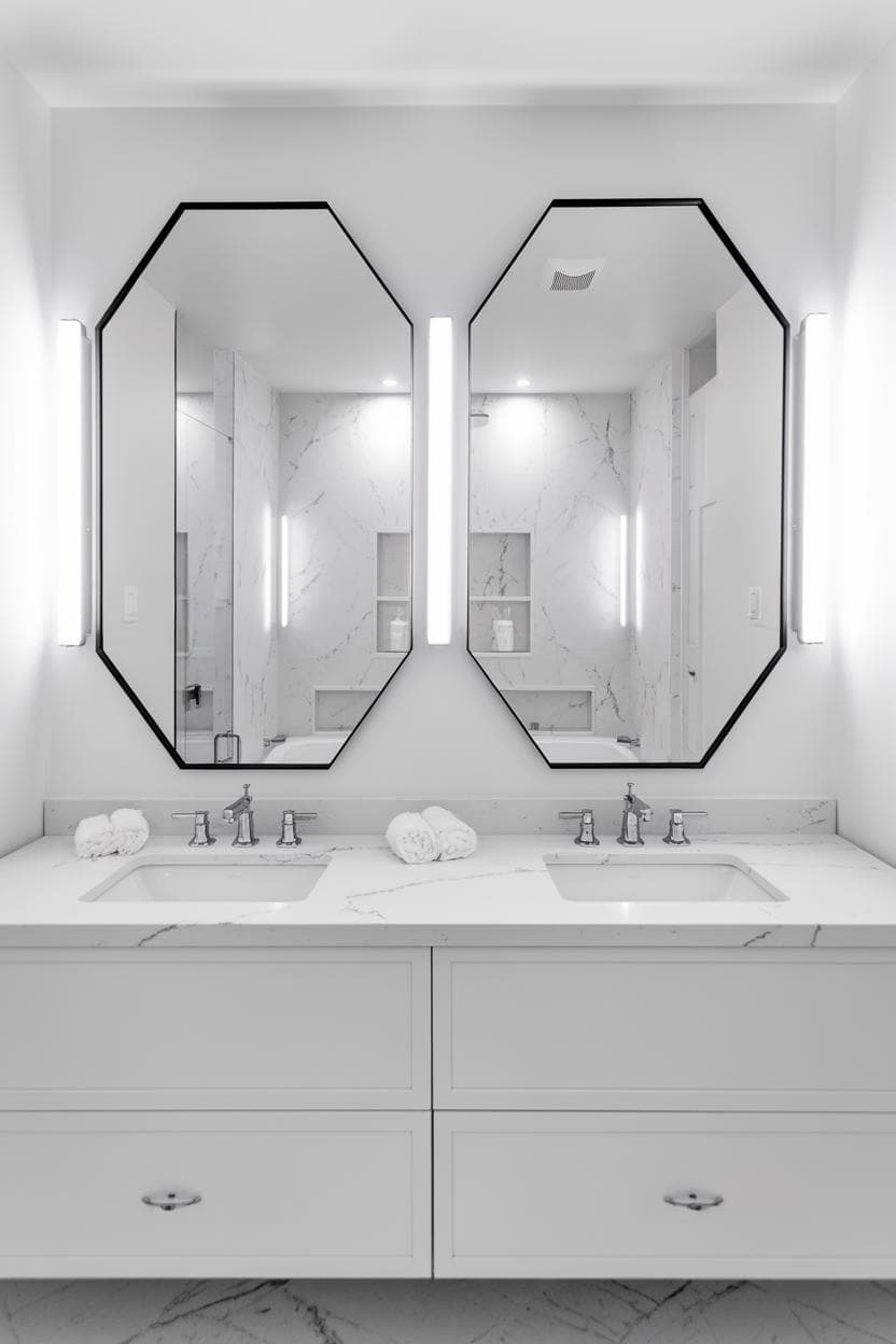 26 Stunning Double Vanity Bathroom Mirror Ideas for Every Style