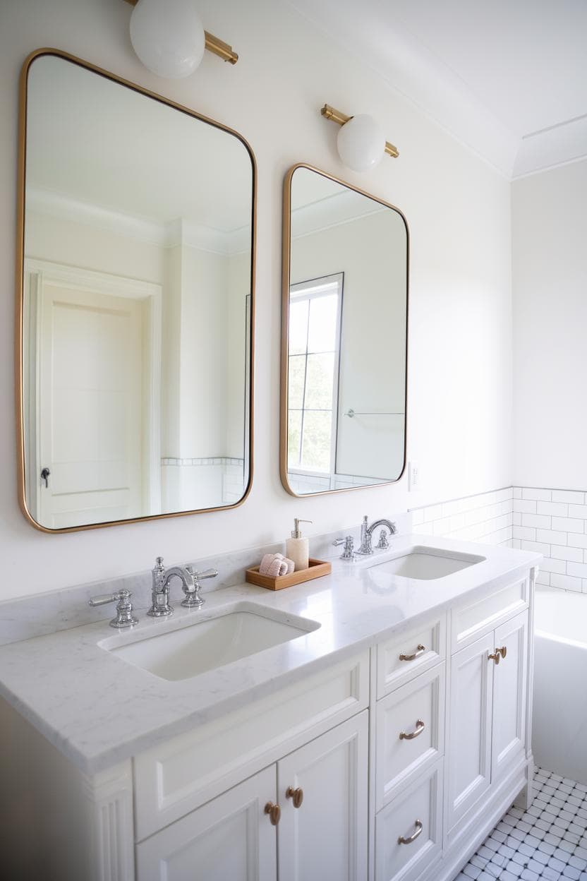26 Stunning Double Vanity Bathroom Mirror Ideas for Every Style