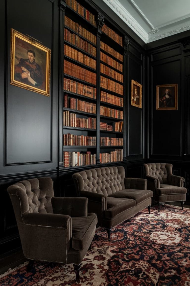 25 Moody Living Room Ideas for a Dramatic Space