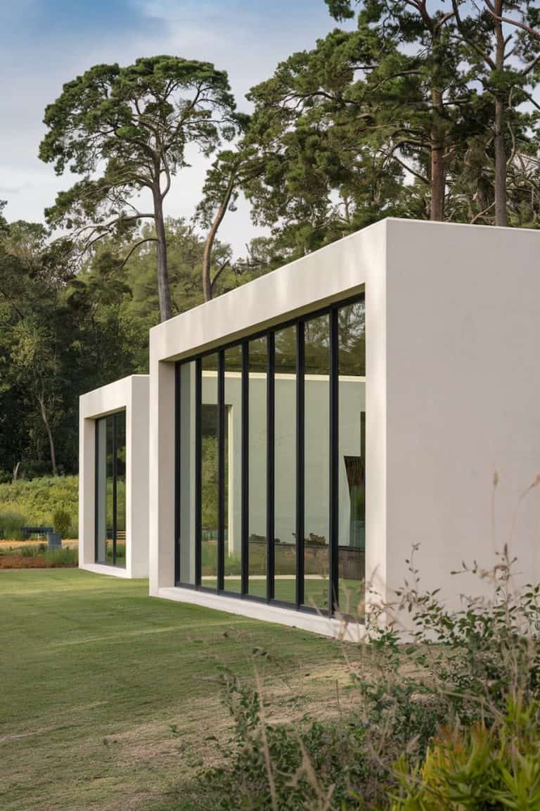 45 White House With Black Windows Ideas for Curb Appeal