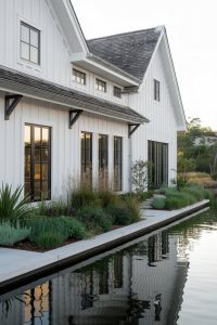 45 White House With Black Windows Ideas for Curb Appeal