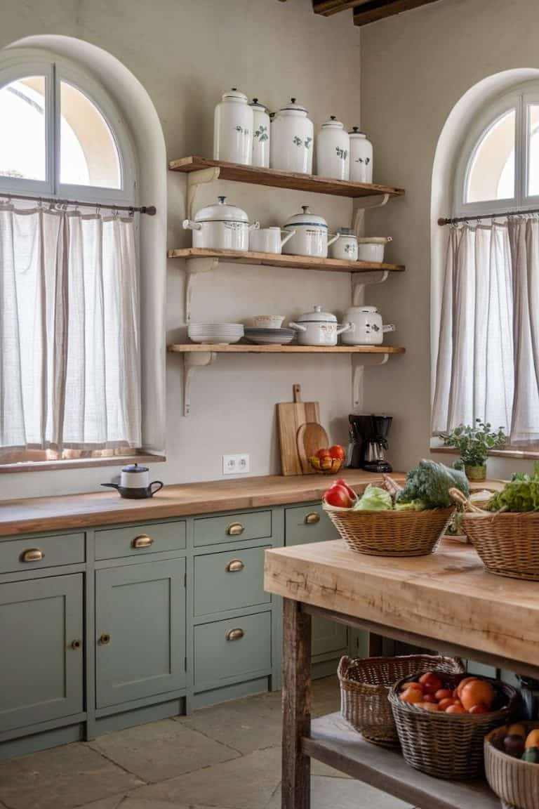 30 European Farmhouse Kitchen Ideas Perfect for Your Cooking Space