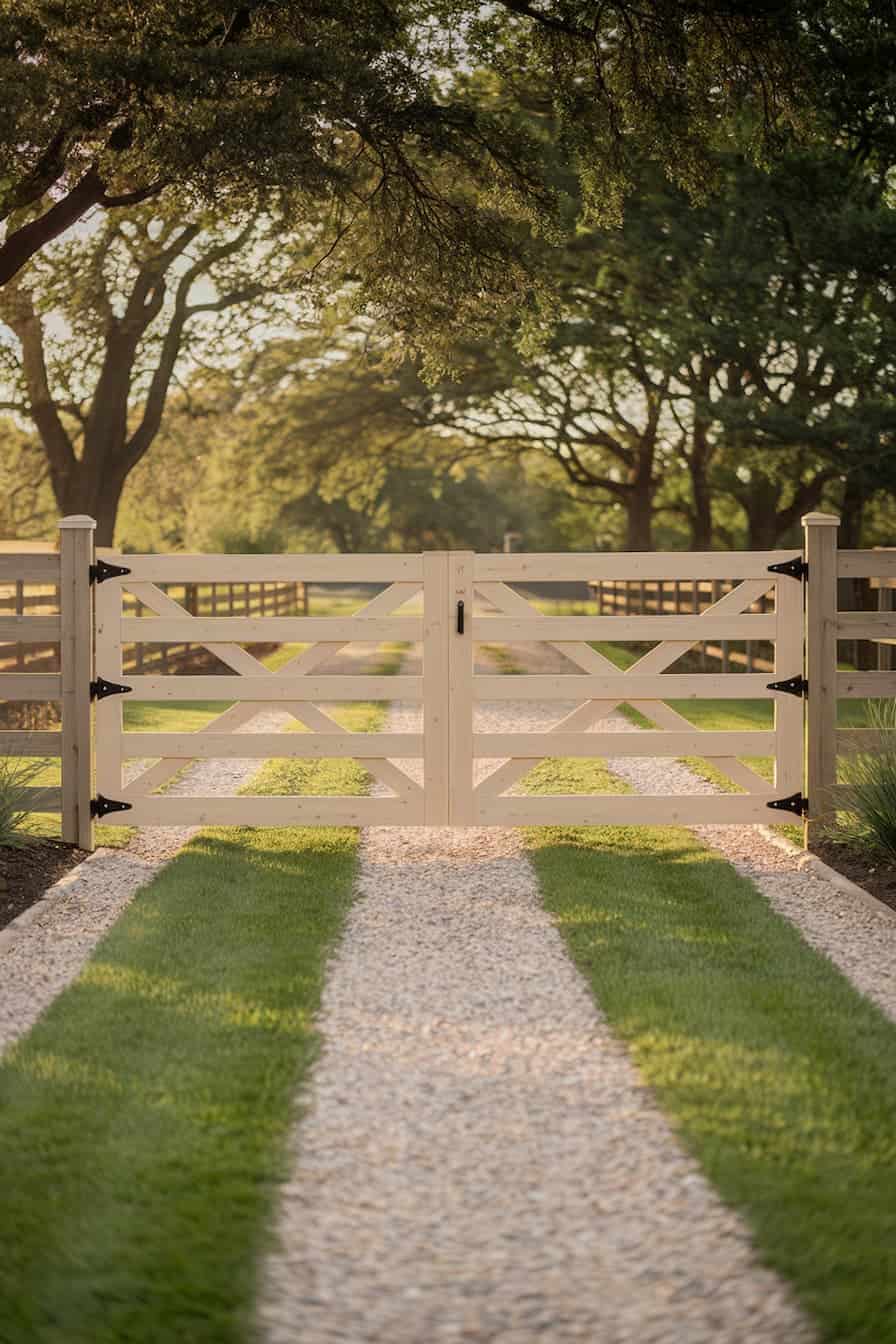 22 Farmhouse Driveway Entrance Ideas That Offer a Warm Welcome