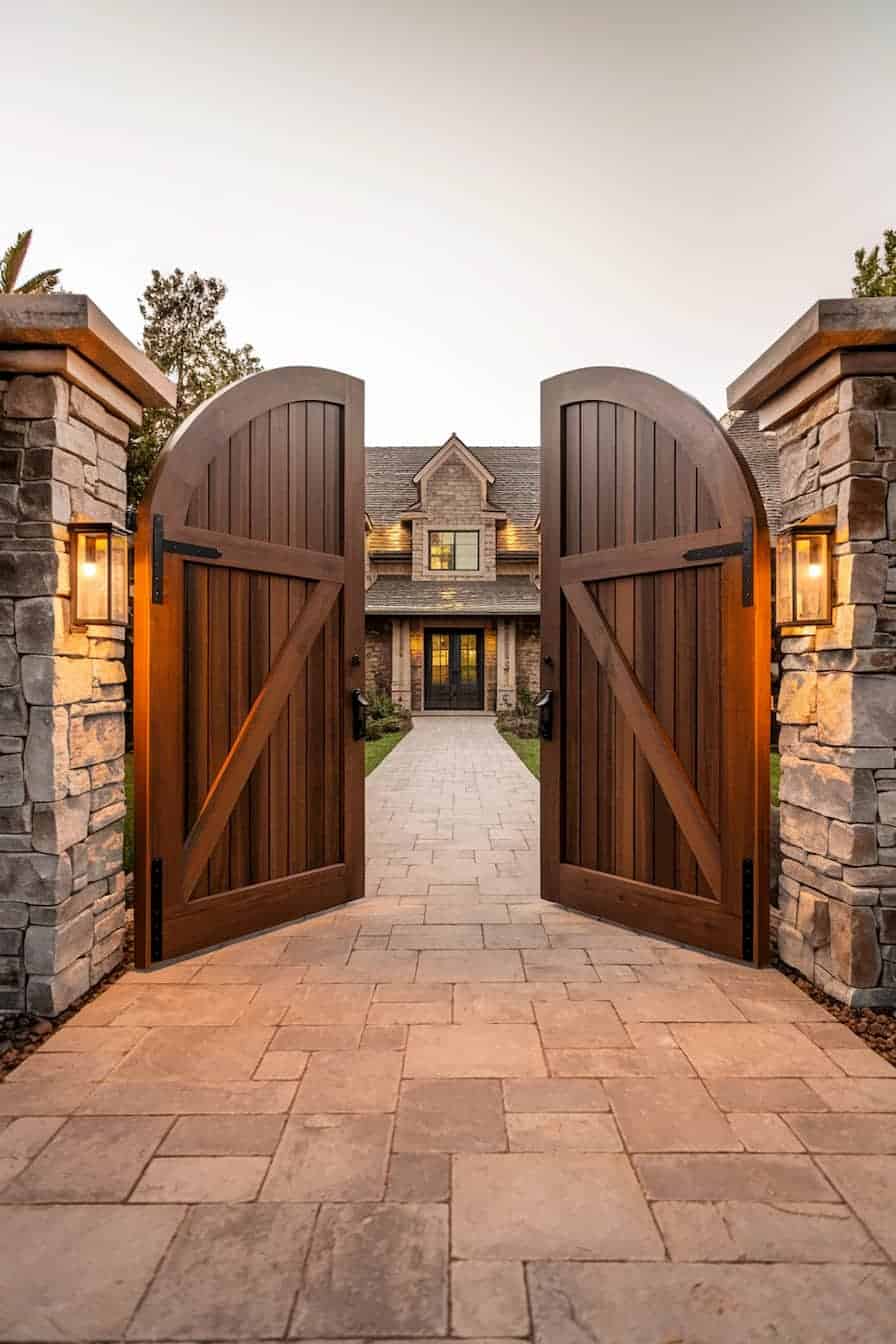 22 Farmhouse Driveway Entrance Ideas That Offer a Warm Welcome