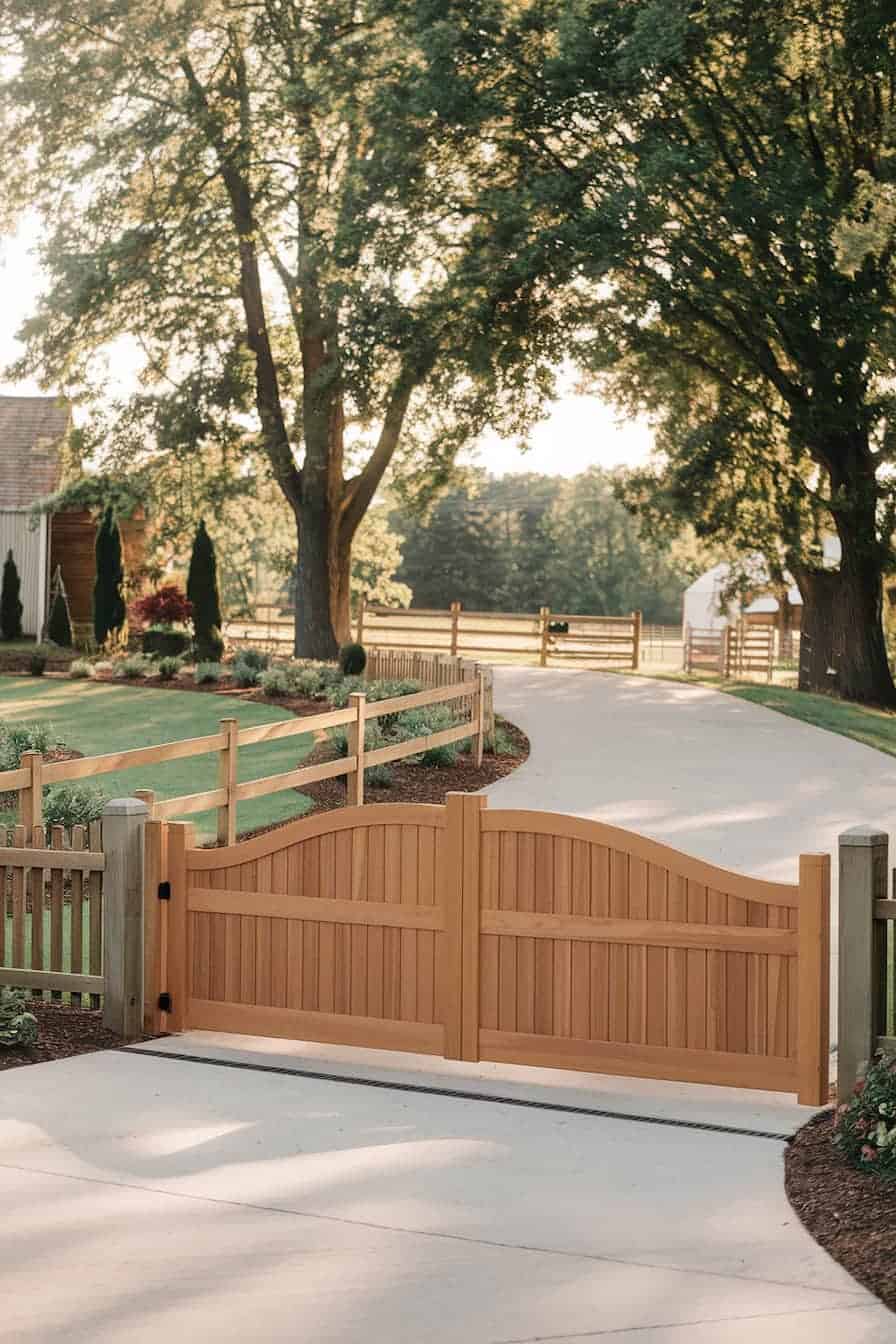 22 Farmhouse Driveway Entrance Ideas That Offer a Warm Welcome