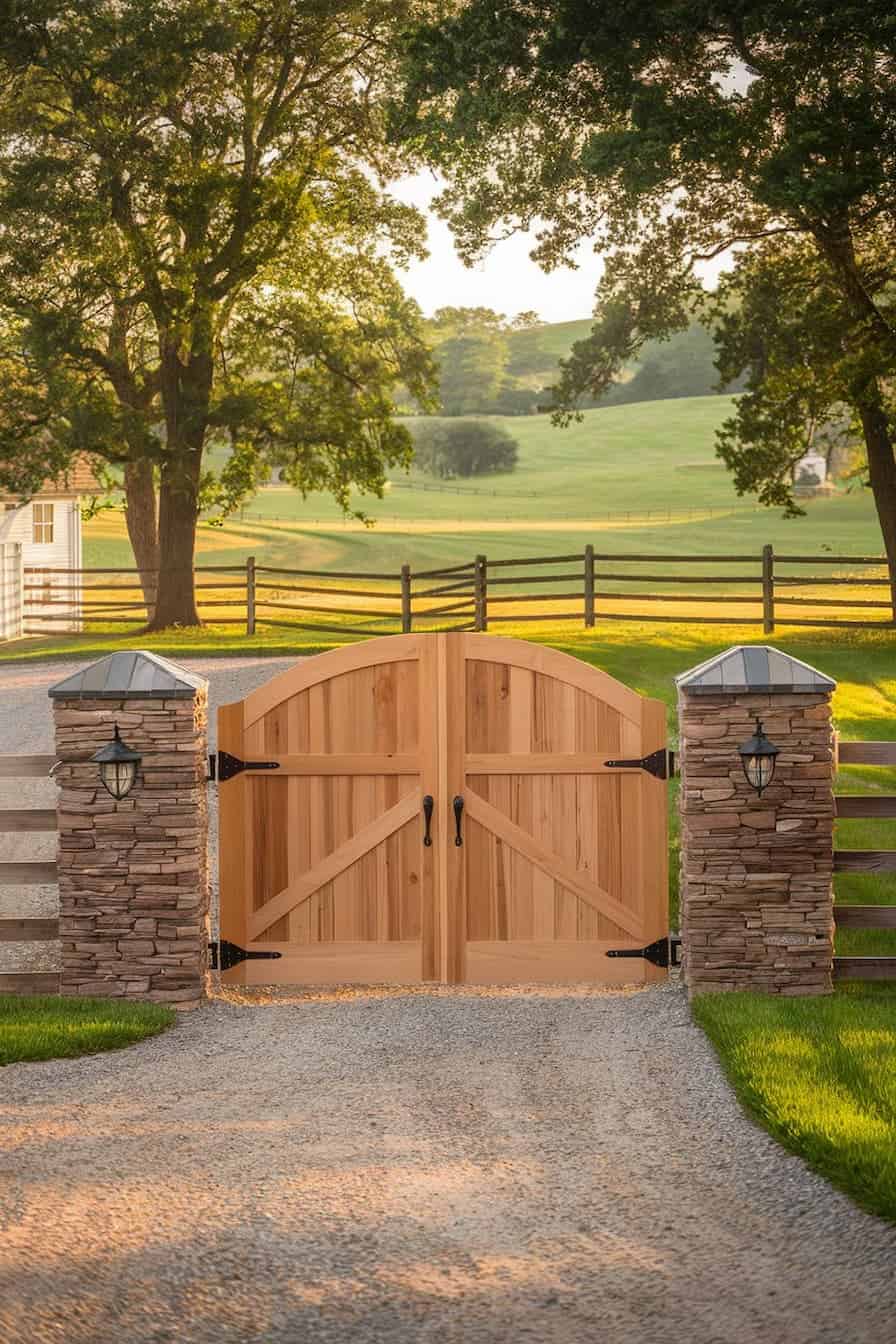 22 Farmhouse Driveway Entrance Ideas That Offer a Warm Welcome