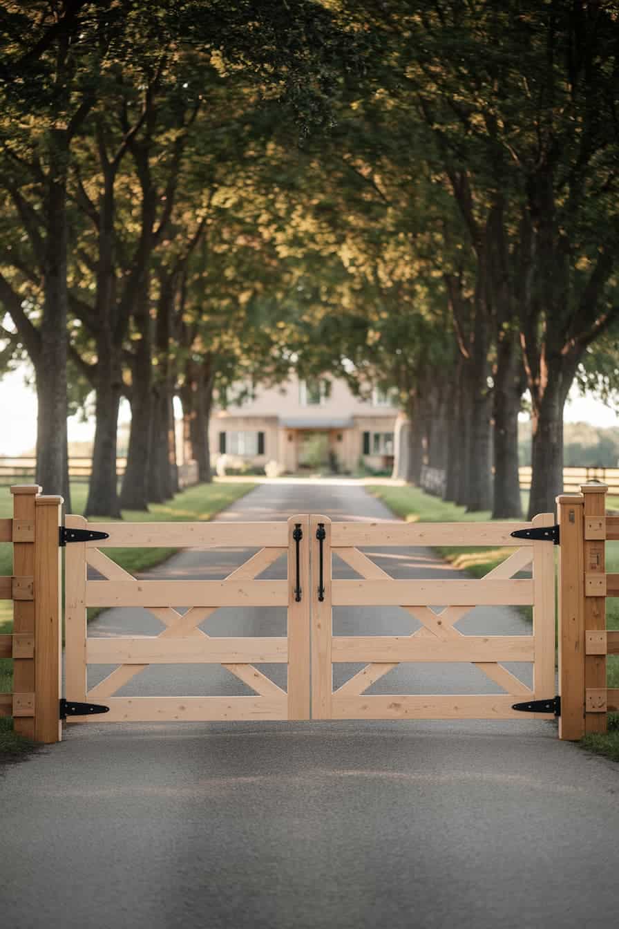 22 Farmhouse Driveway Entrance Ideas That Offer a Warm Welcome