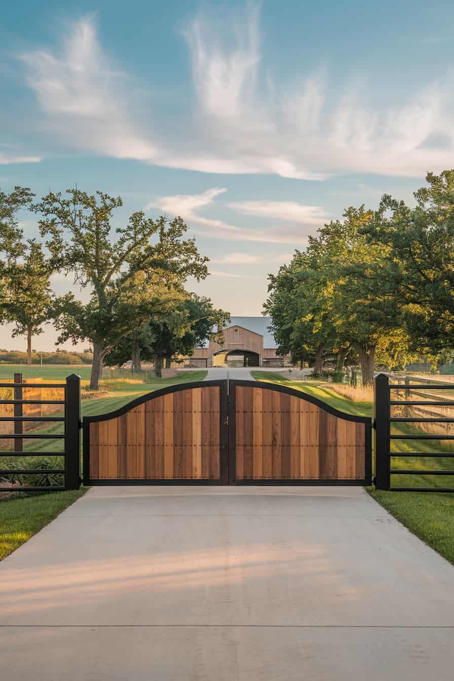 22 Farmhouse Driveway Entrance Ideas That Offer a Warm Welcome