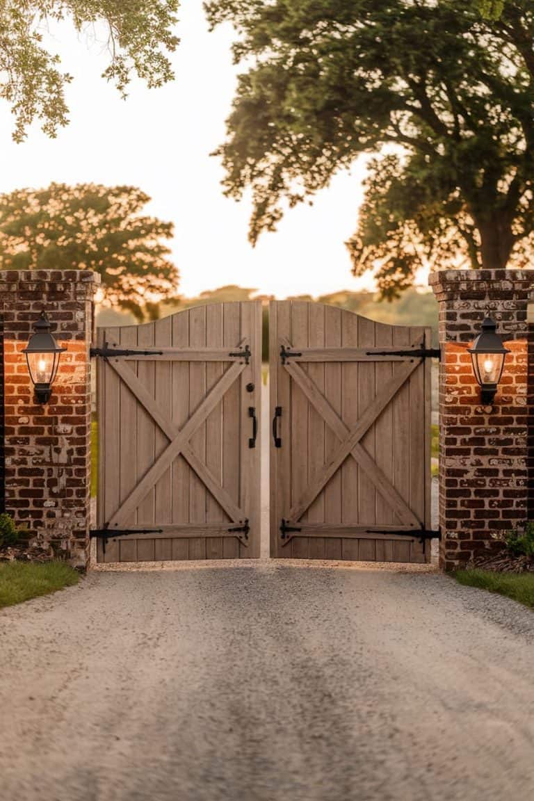 22 Farmhouse Driveway Entrance Ideas That Offer a Warm Welcome