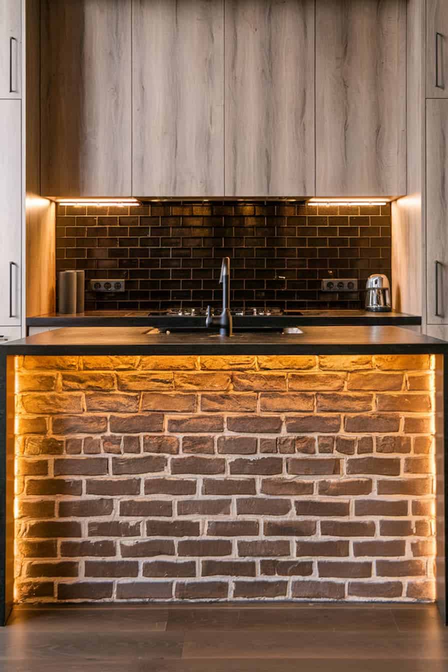 50 Stunning Stylish Kitchen Island Back Panel Ideas