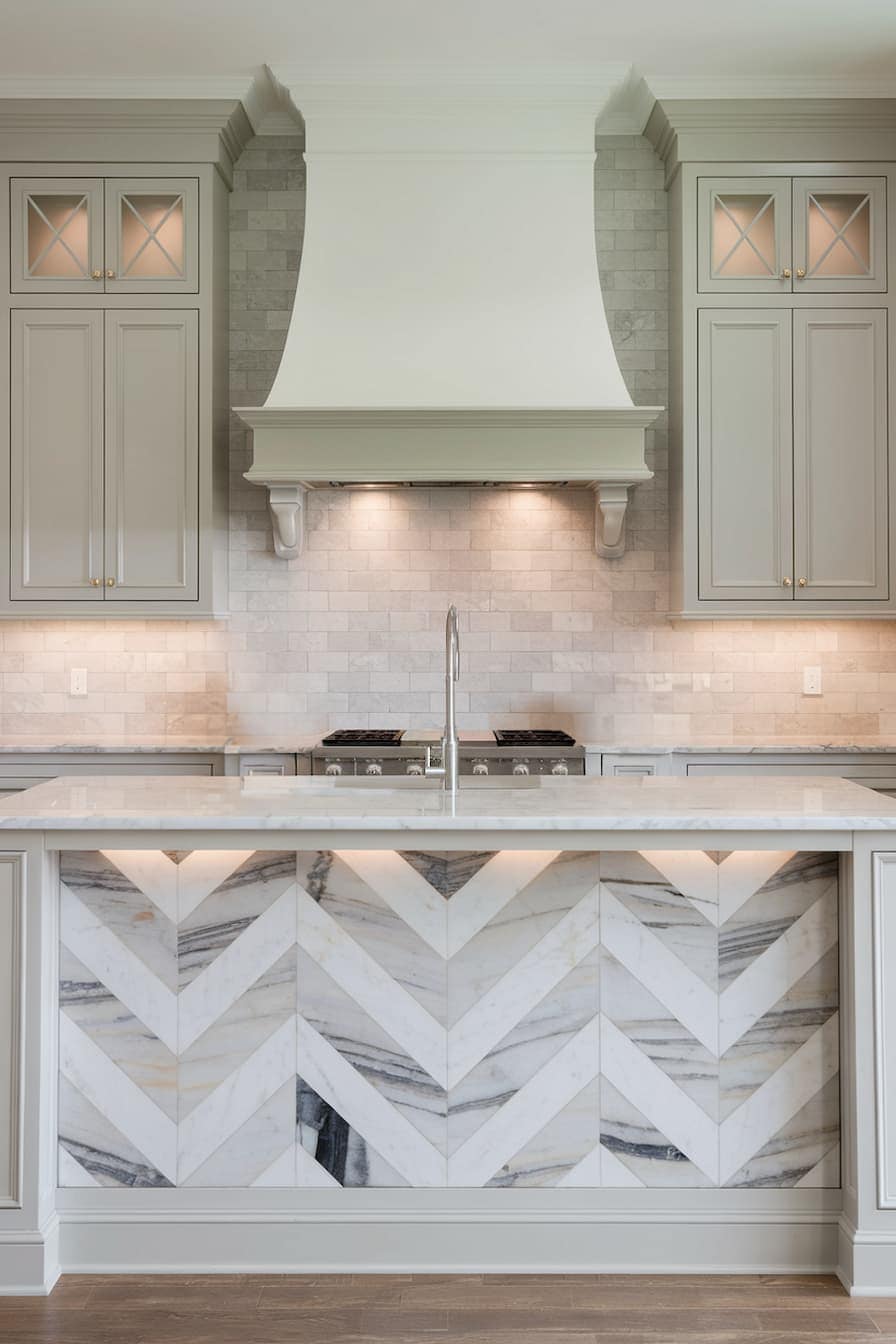 50 Stunning Stylish Kitchen Island Back Panel Ideas