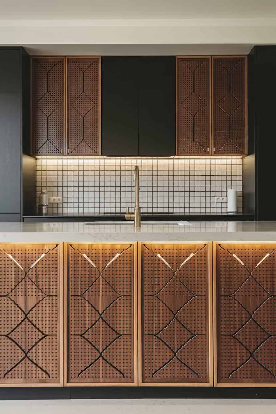 50 Stunning Stylish Kitchen Island Back Panel Ideas