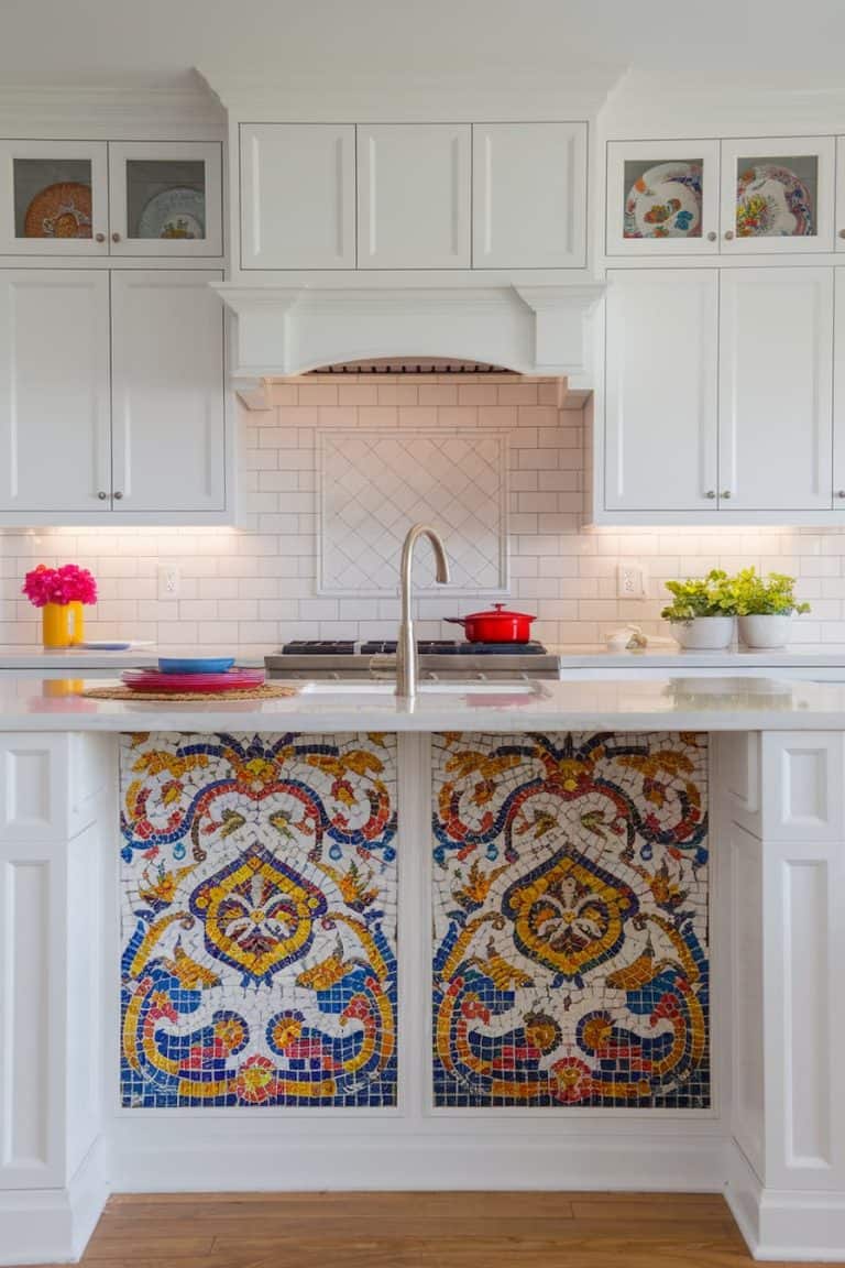 50 Stunning Stylish Kitchen Island Back Panel Ideas