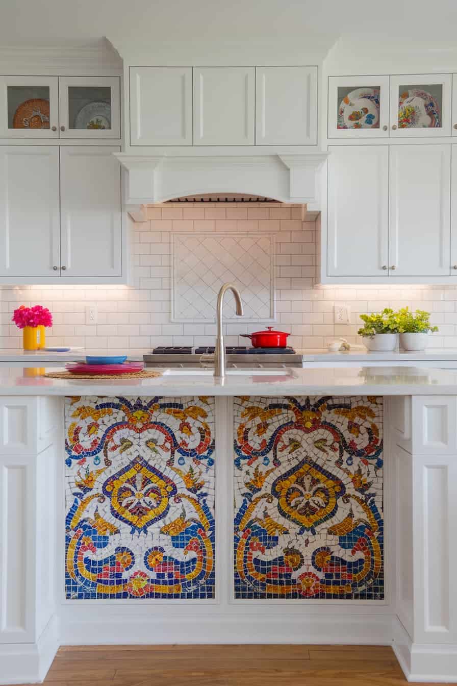 50 Stunning Stylish Kitchen Island Back Panel Ideas