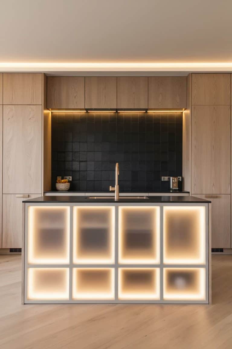 50 Stunning Stylish Kitchen Island Back Panel Ideas