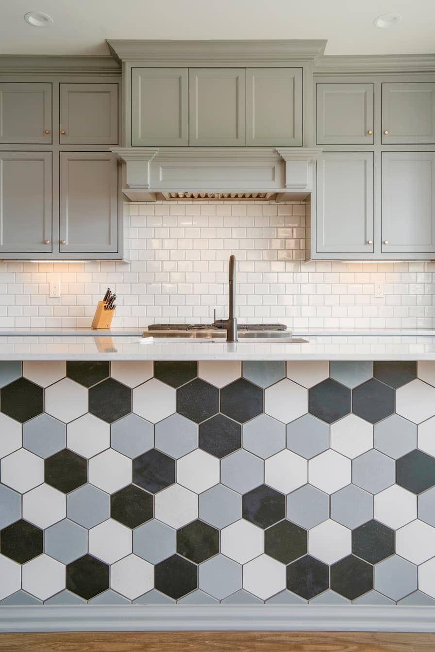 50 Stunning Stylish Kitchen Island Back Panel Ideas