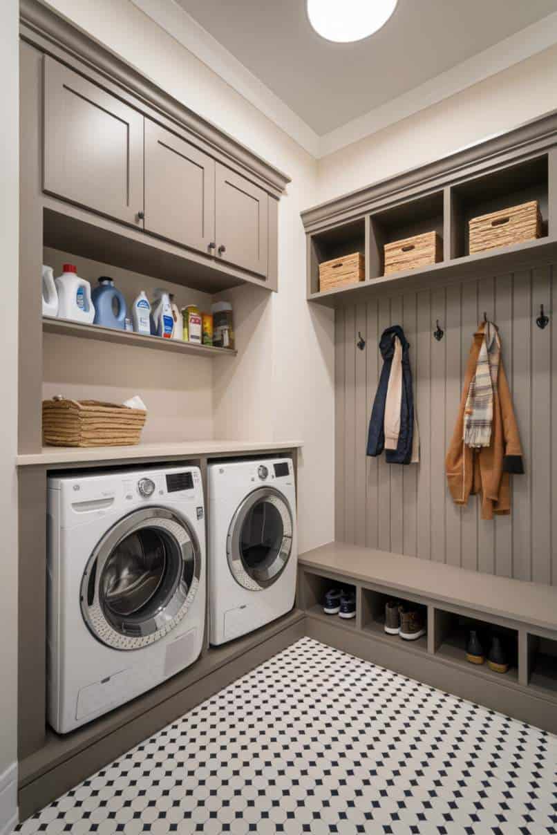 27 Clever Mudroom and Laundry Room Ideas To Maximize Space