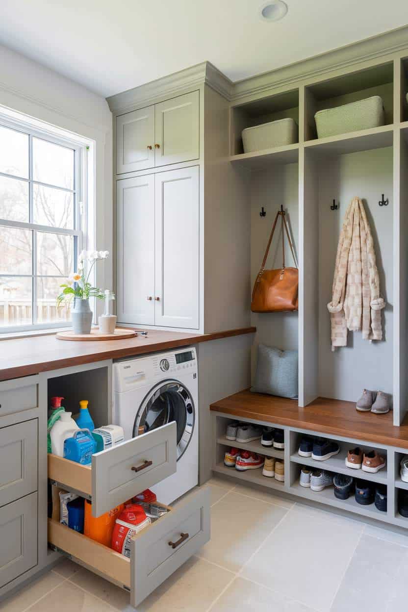 27 Clever Mudroom and Laundry Room Ideas To Maximize Space