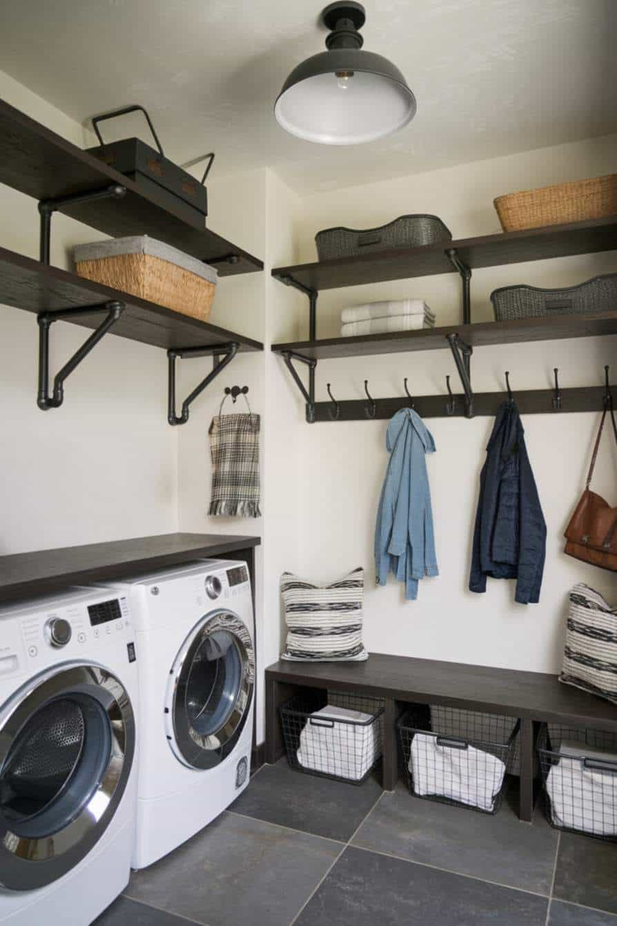 27 Clever Mudroom and Laundry Room Ideas To Maximize Space