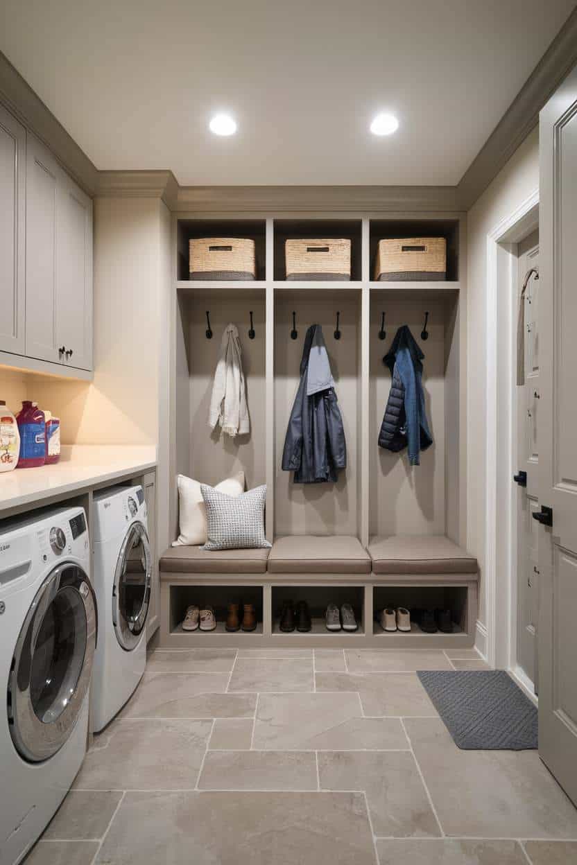 27 Clever Mudroom and Laundry Room Ideas To Maximize Space