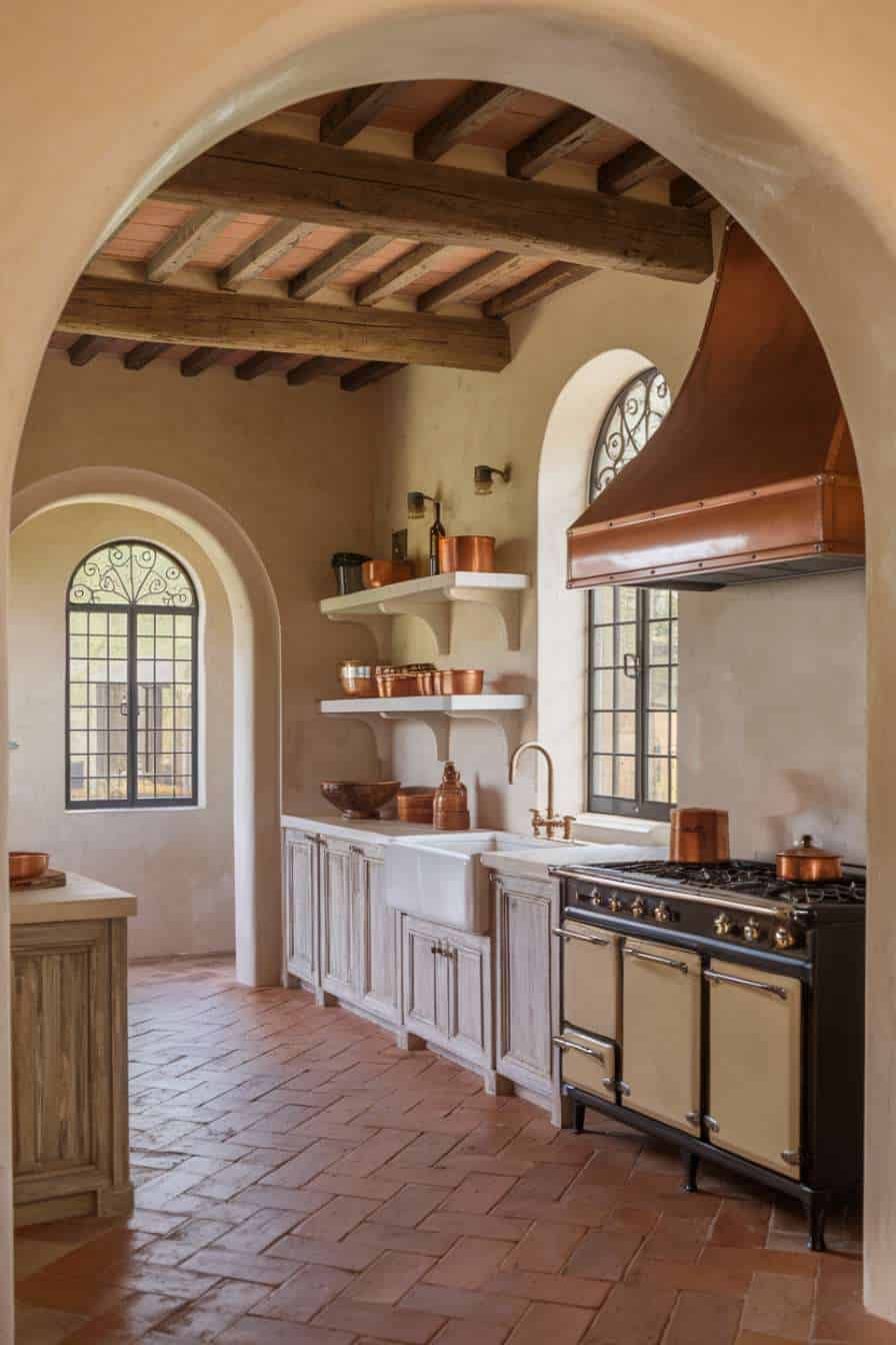 Tuscan Farmhouse Kitchen Cabinets