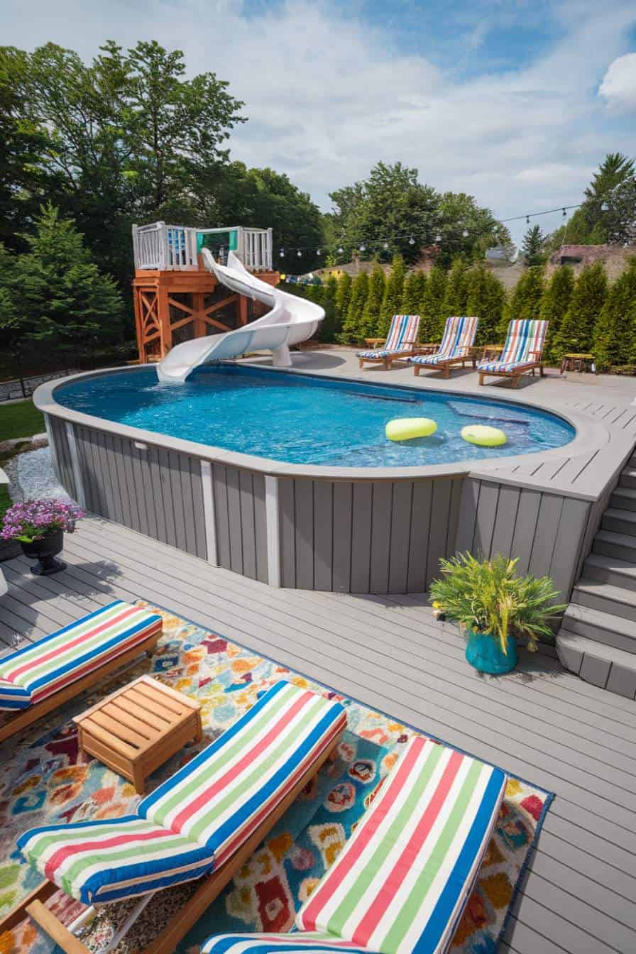 35 Stylish Above-Ground Pool Setups for Every Backyard