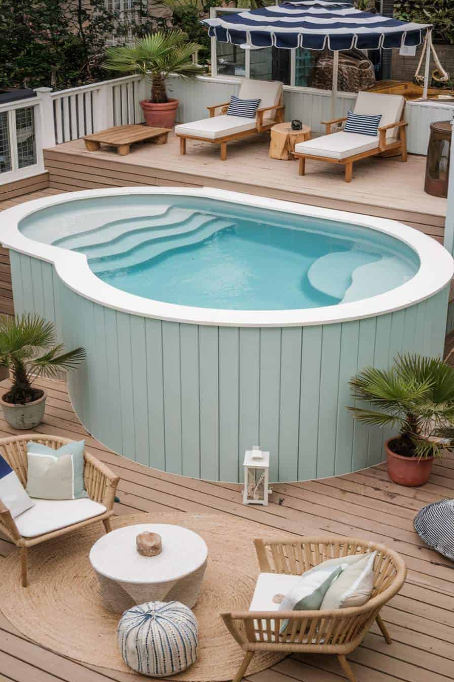 35 Stylish Above-Ground Pool Setups for Every Backyard