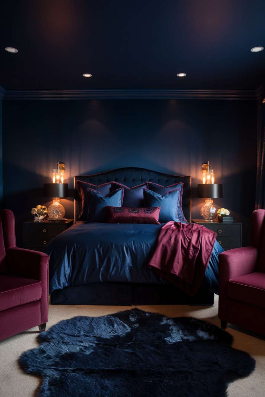 31 Dark Blue Bedroom Ideas for a Bold, Moody Aesthetic