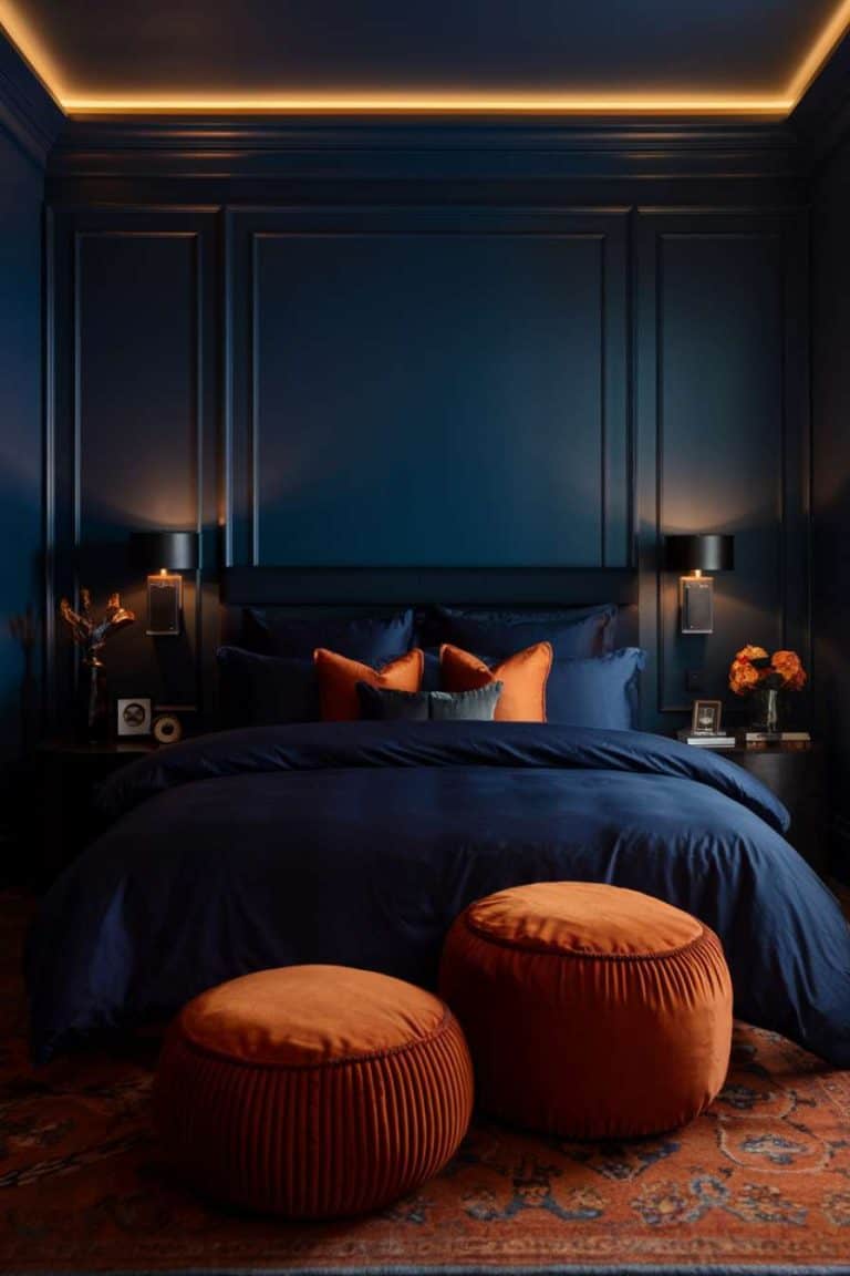 31 Dark Blue Bedroom Ideas for a Bold, Moody Aesthetic