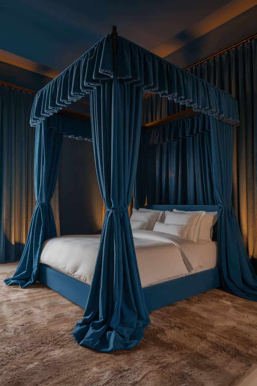 31 Dark Blue Bedroom Ideas for a Bold, Moody Aesthetic